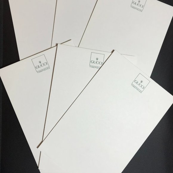 GUCcci | Office | Gucci Time Pieces 6 Notepads Sheets Per Pad Grlb3002w ...